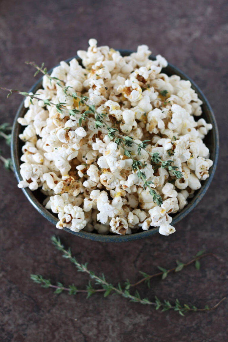 Lemon Thyme Popcorn - Recipe Runner