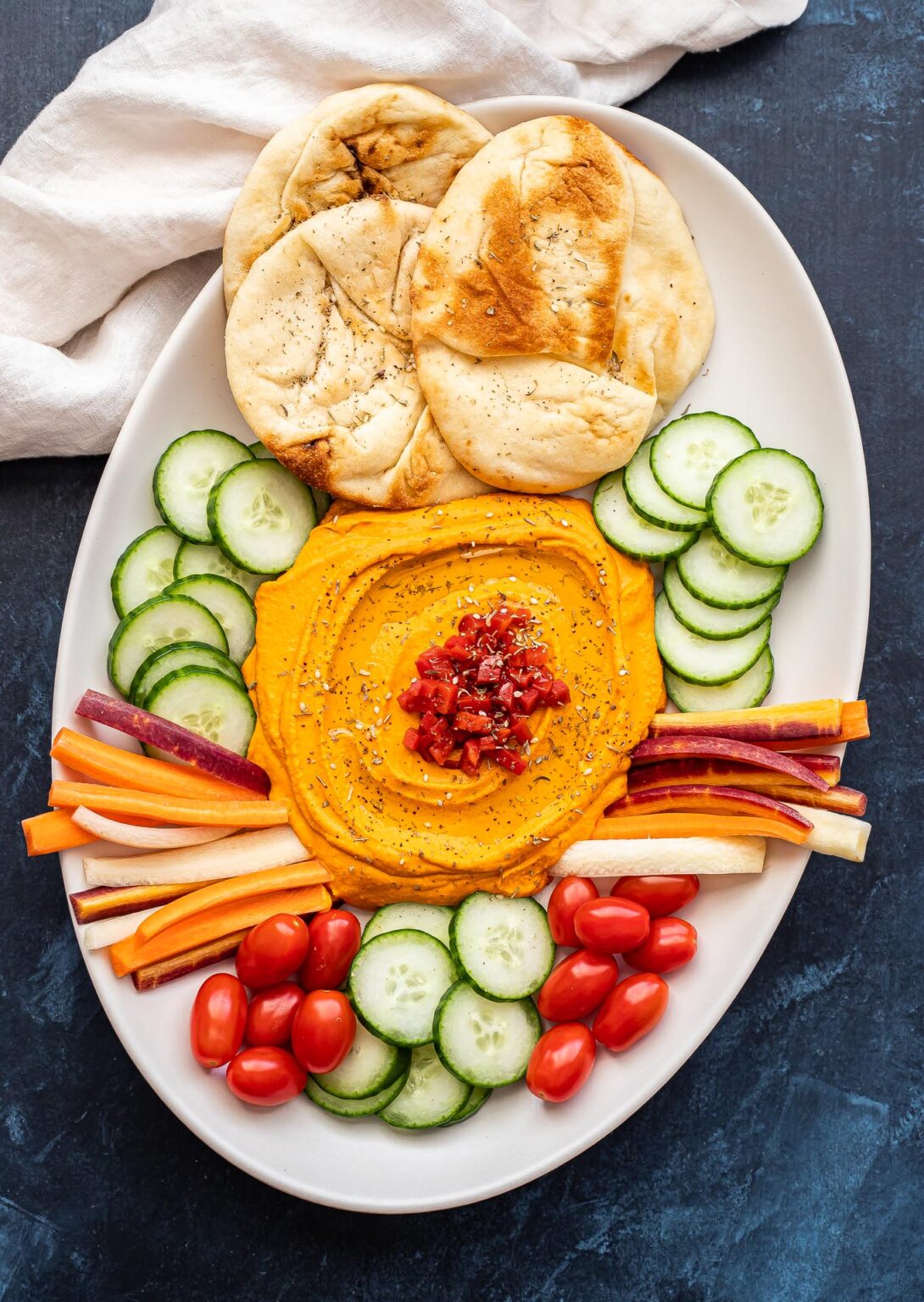 Roasted Red Pepper Hummus - Recipe Runner