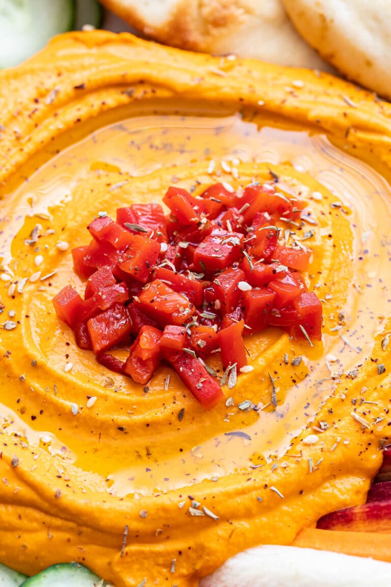 Roasted Red Pepper Hummus - Recipe Runner