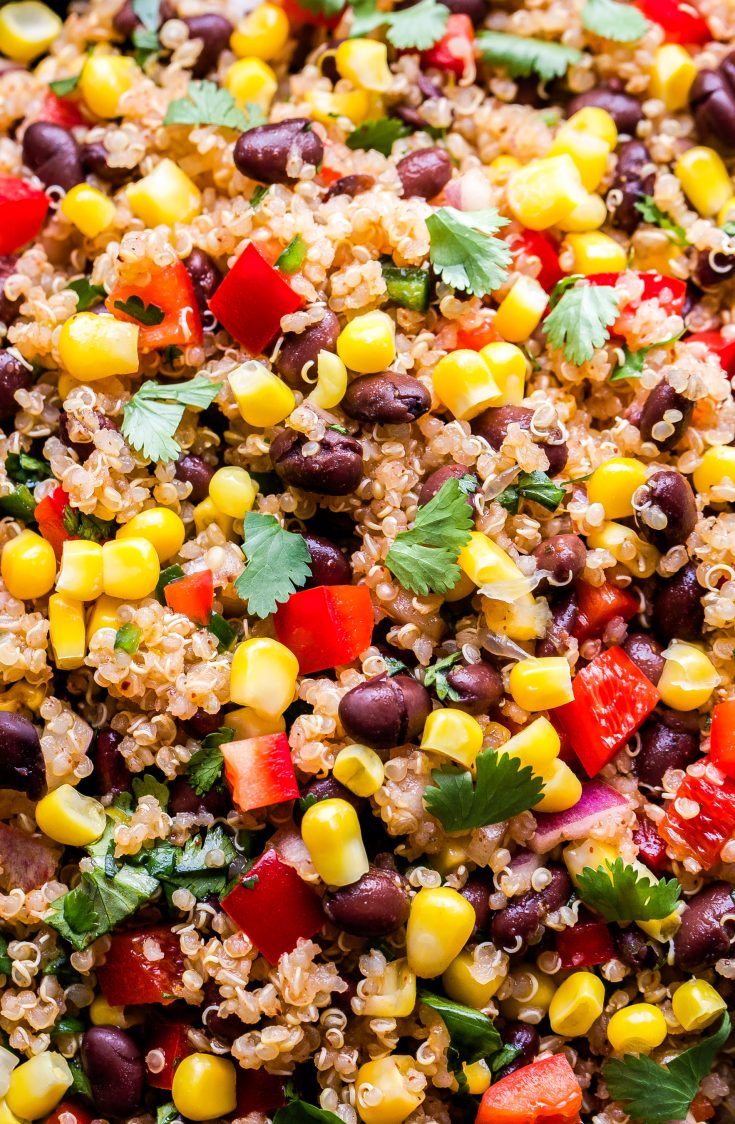 Mexican Quinoa Salad with Honey Lime Vinaigrette - Recipe Runner