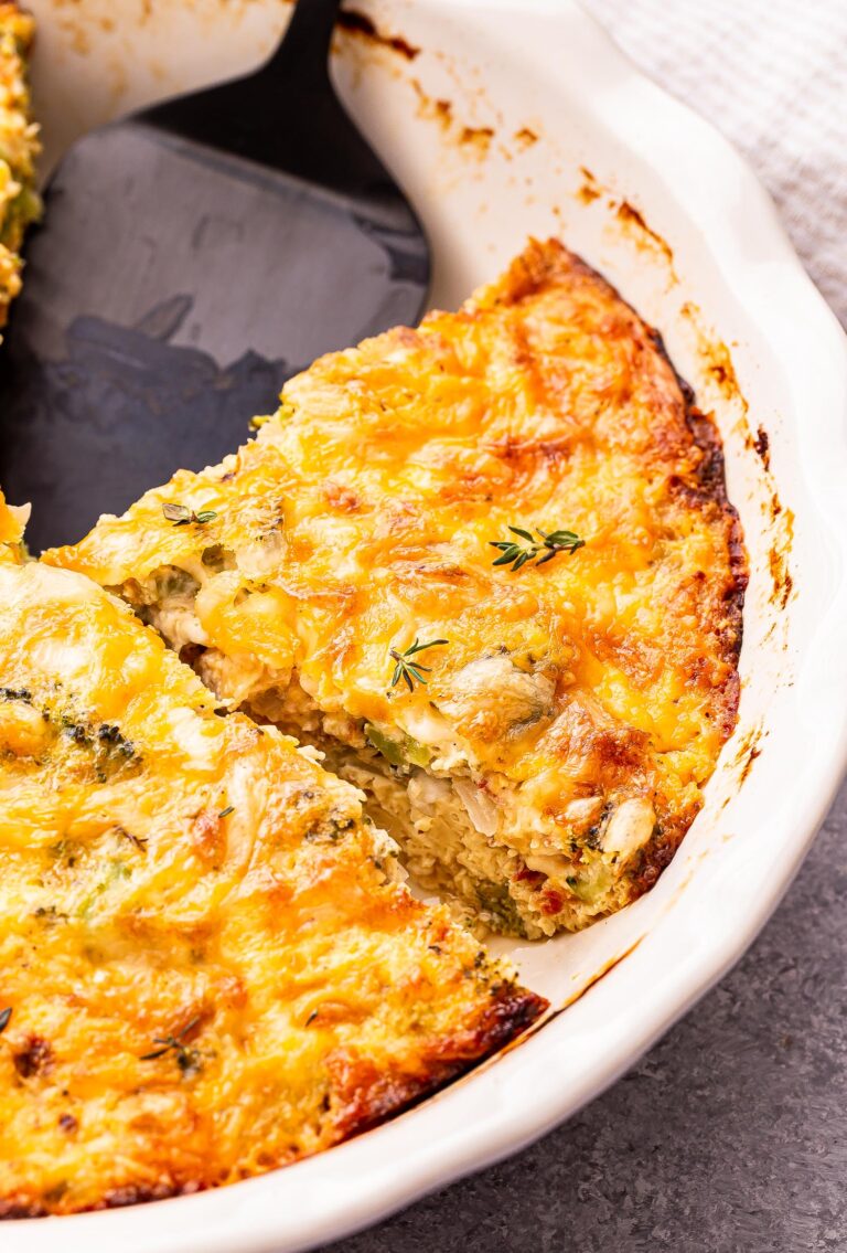 Crustless Vegetable Quiche - Recipe Runner