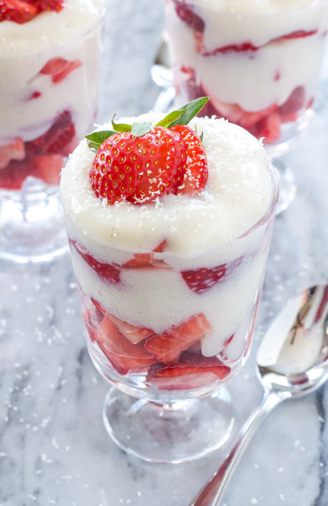 Strawberry and White Chocolate Pudding Parfaits - Recipe Runner