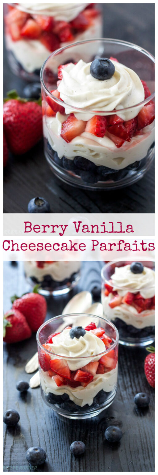 Berry Vanilla Cheesecake Parfaits - Recipe Runner