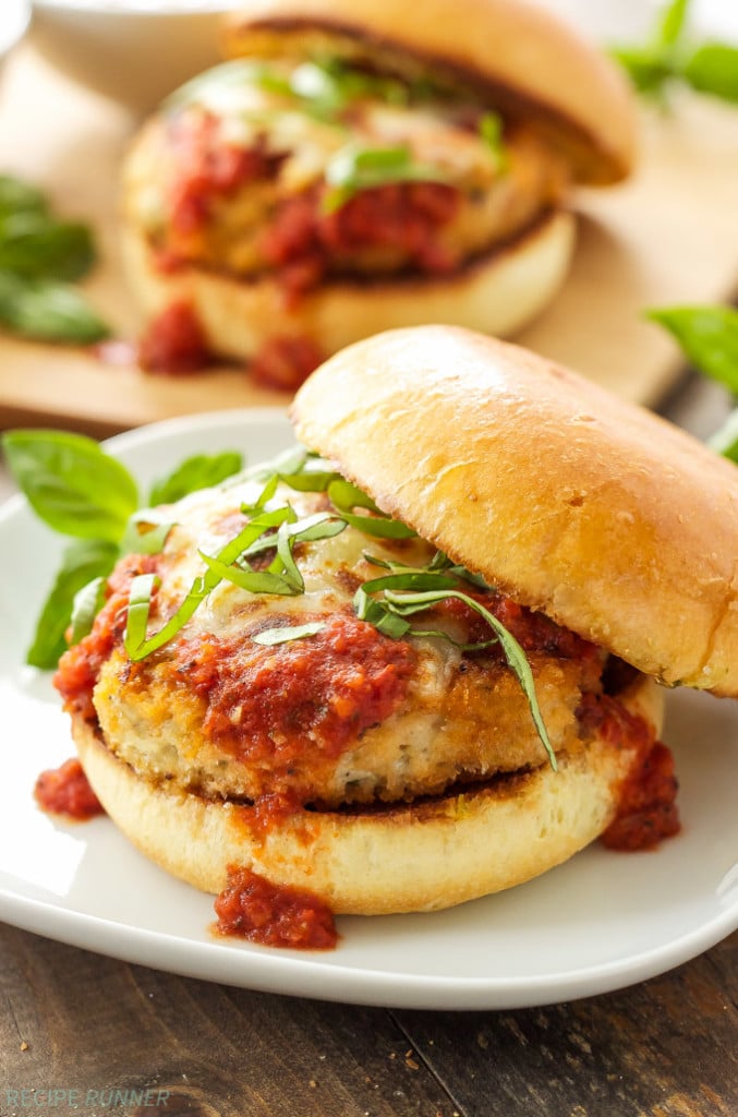 Chicken Parmesan Burgers - Recipe Runner