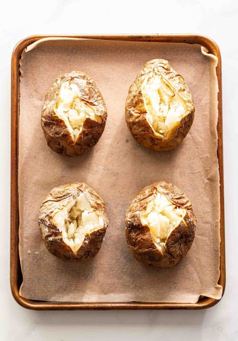 Cottage Cheese Baked Potatoes