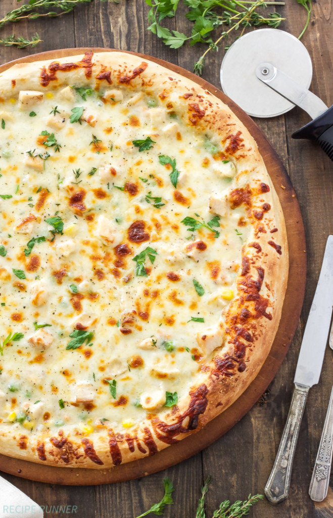 Chicken Pot Pie Pizza - Recipe Runner