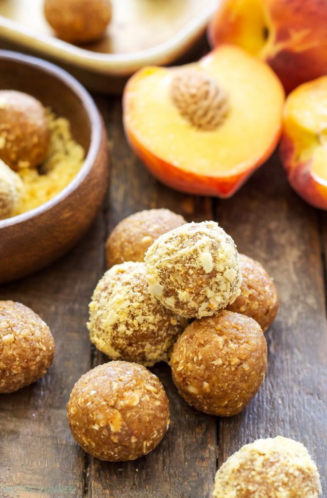 Peach Pie Energy Bites - Recipe Runner