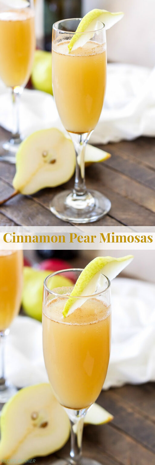 Cinnamon Pear Mimosas - Recipe Runner