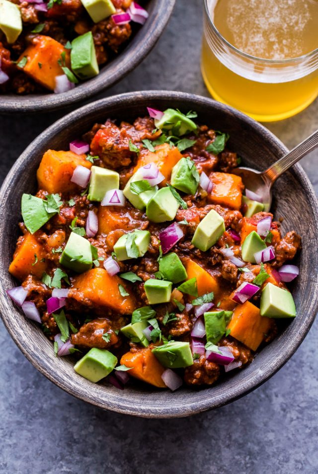 Slow Cooker Bison Sweet Potato Chili - Recipe Runner
