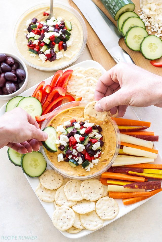 Hummus with Greek Toppings - Recipe Runner