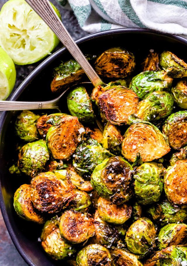 Chili Honey Lime Roasted Brussels Sprouts - Recipe Runner