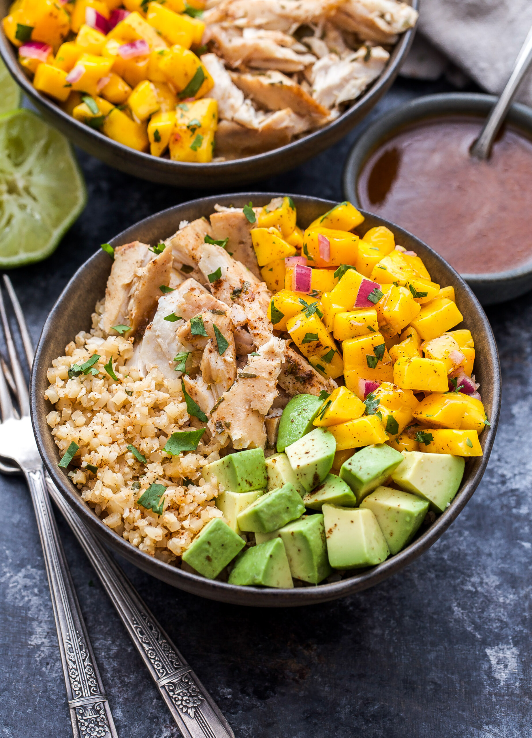 Cauliflower Rice Fish Taco Bowls - Recipe Runner