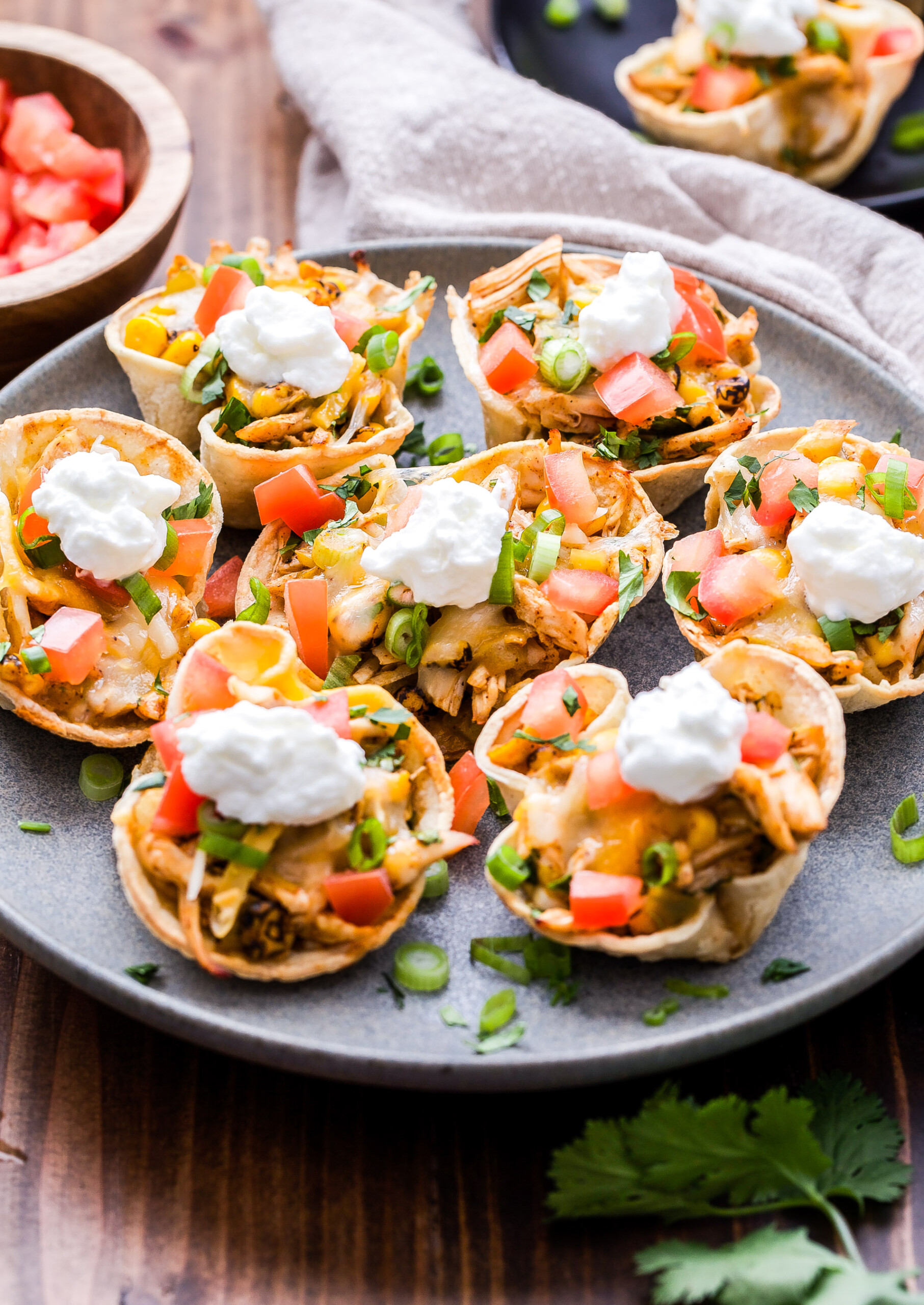 Mini Chicken Enchilada Cups - Recipe Runner