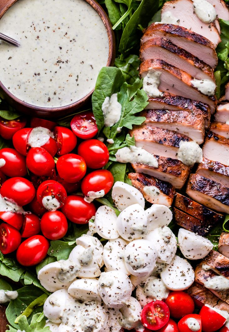 Caprese Grilled Chicken Salad - Recipe Runner