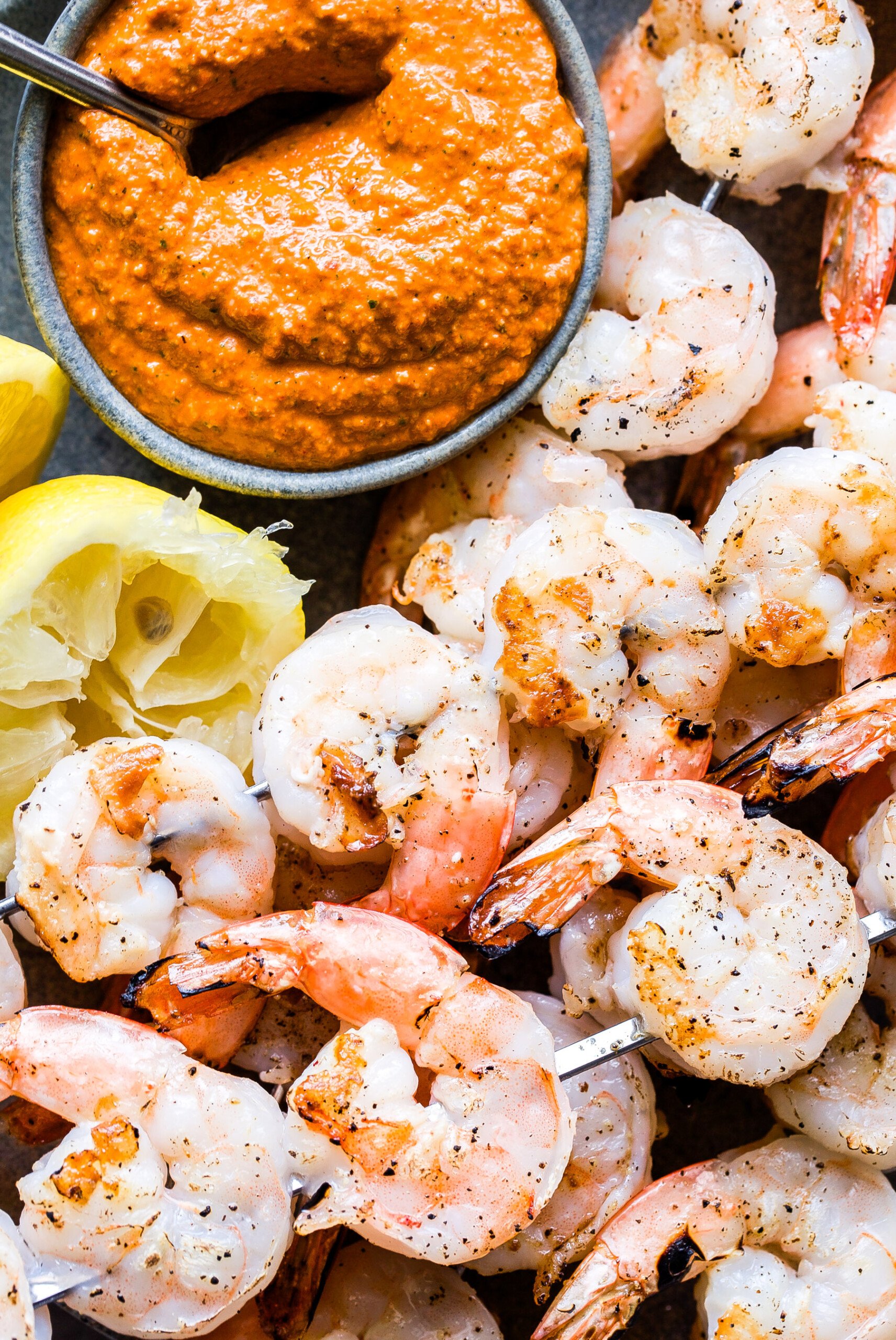 Grilled Shrimp with Romesco Sauce - Recipe Runner