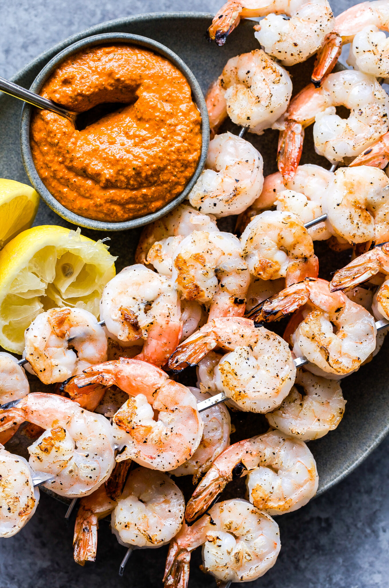 Grilled Shrimp with Romesco Sauce - Recipe Runner