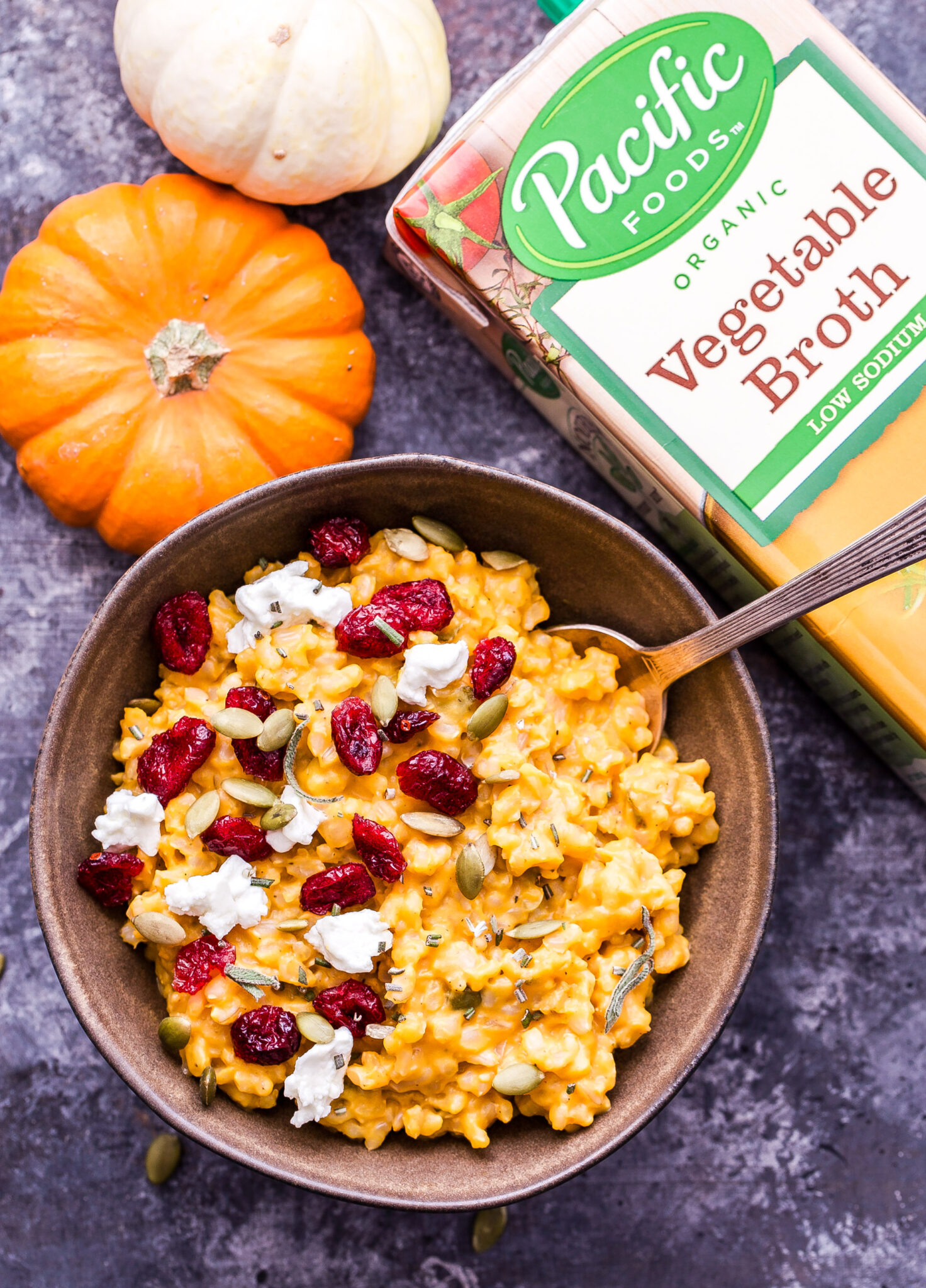 Baked Pumpkin Goat Cheese Risotto - Recipe Runner