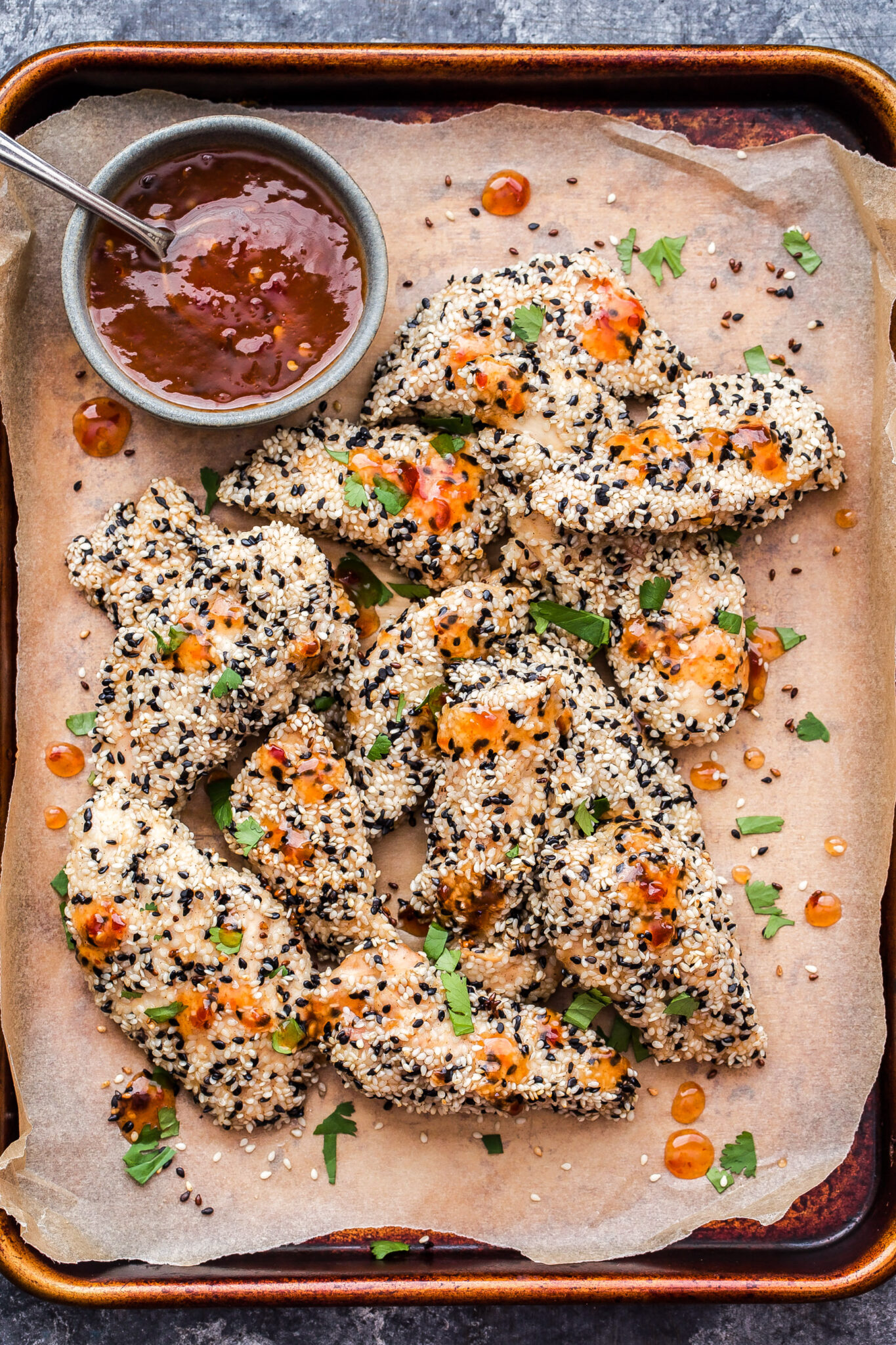 Sesame Crusted Chicken Tenders - Recipe Runner
