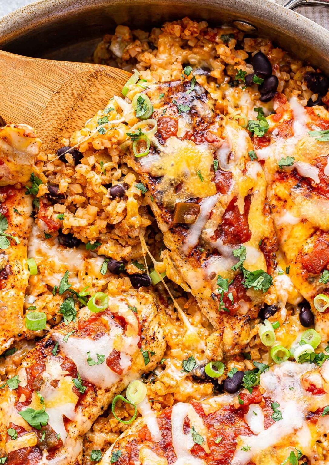 Salsa Chicken and Cauliflower Rice Skillet - Recipe Runner