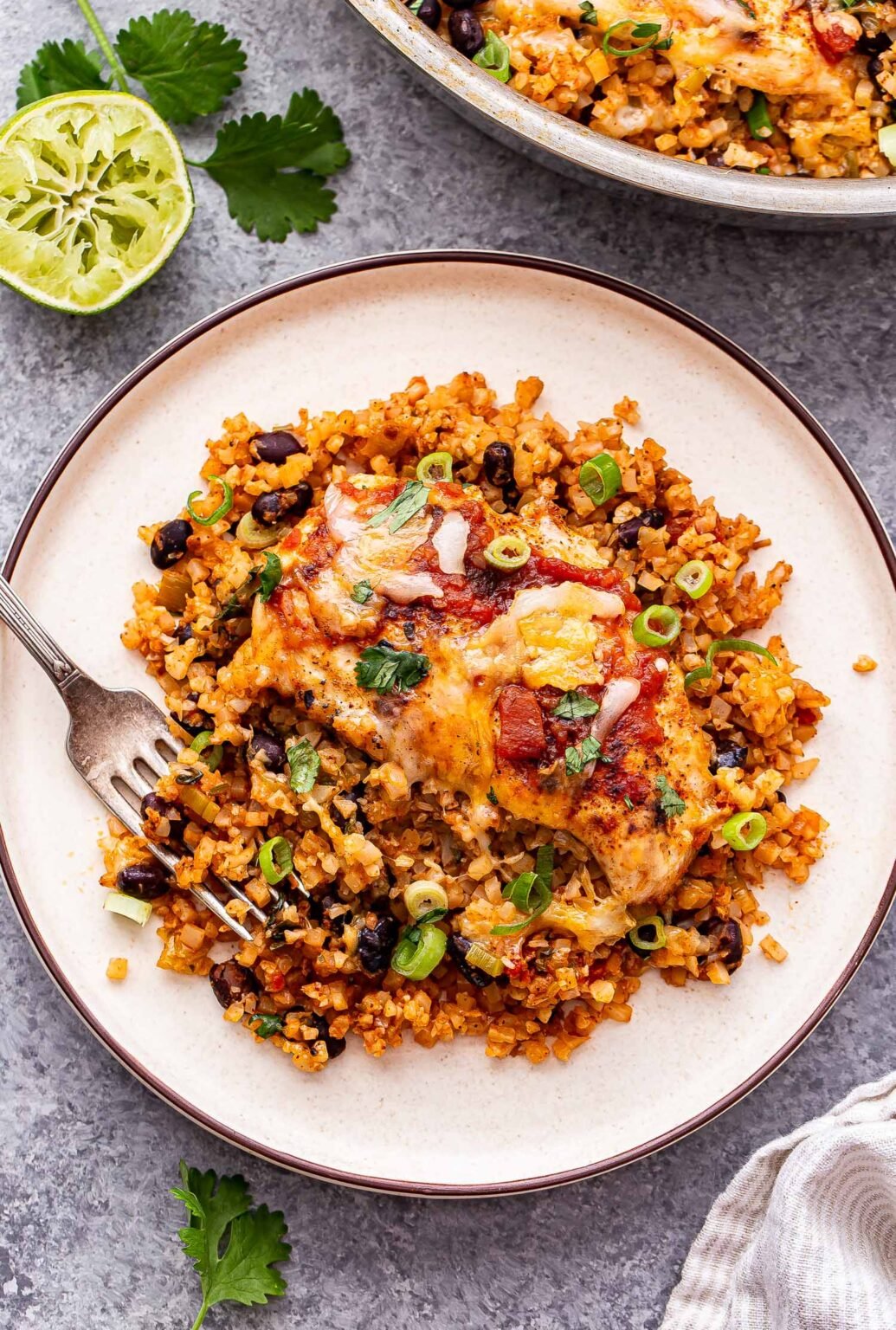 Salsa Chicken and Cauliflower Rice Skillet - Recipe Runner