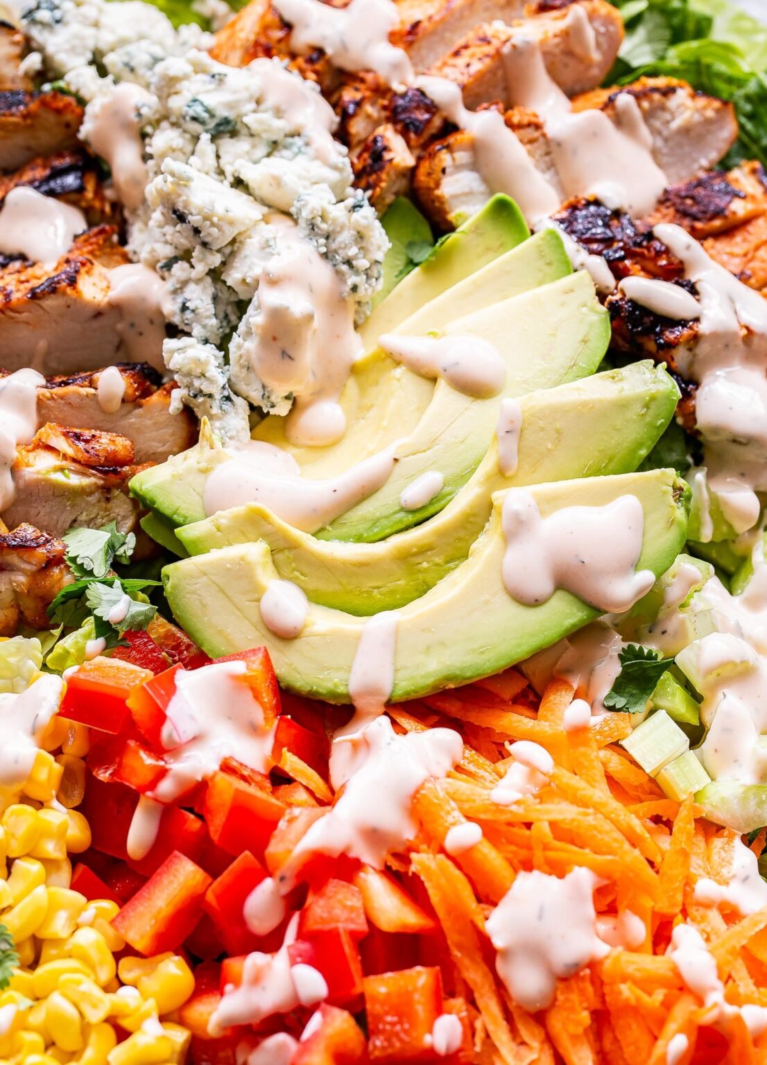 Buffalo Chicken Salad with Spicy Ranch Dressing - Recipe Runner