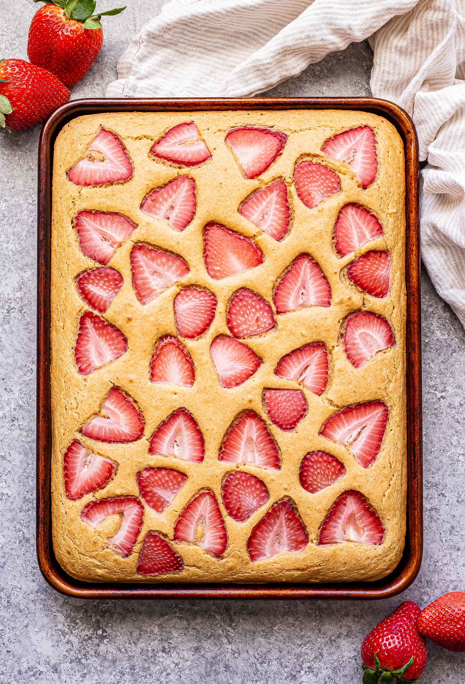 Strawberry Sheet Pan Pancakes Recipe Runner Strawberry Sheet Pan Pancakes Recipe Runner