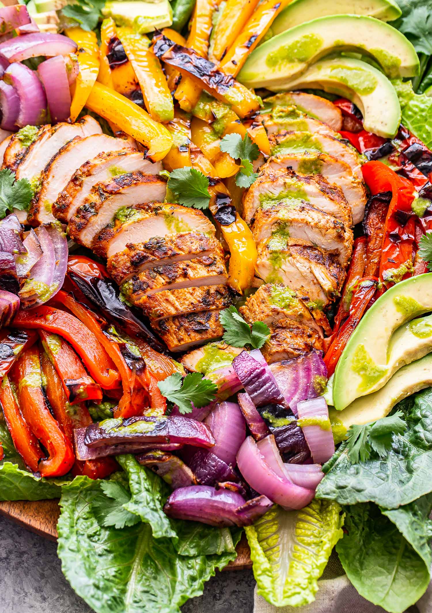 Grilled Chicken Fajita Salad Recipe Runner