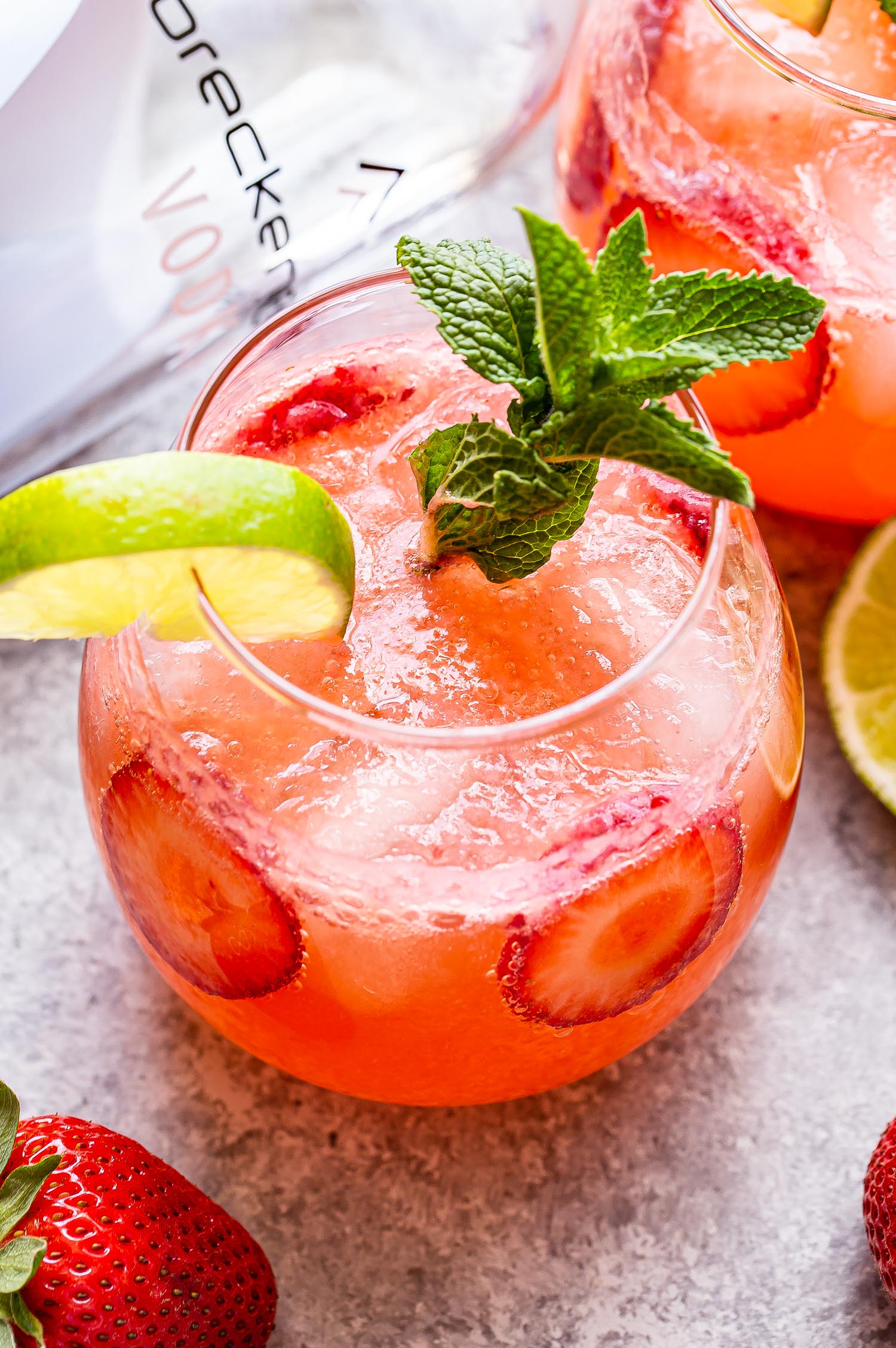 Strawberry Lime Vodka Smash - Recipe Runner