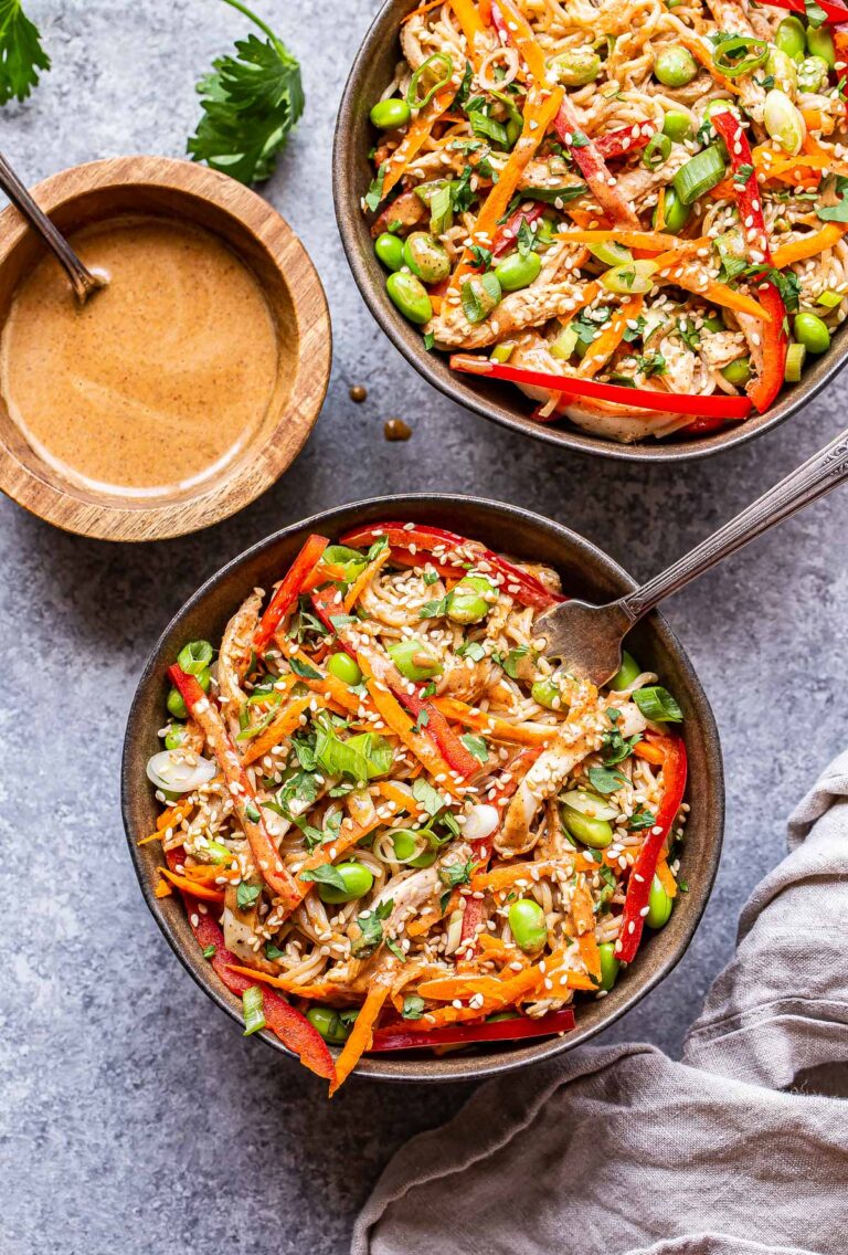 Sesame Chicken Noodle Bowls - Recipe Runner