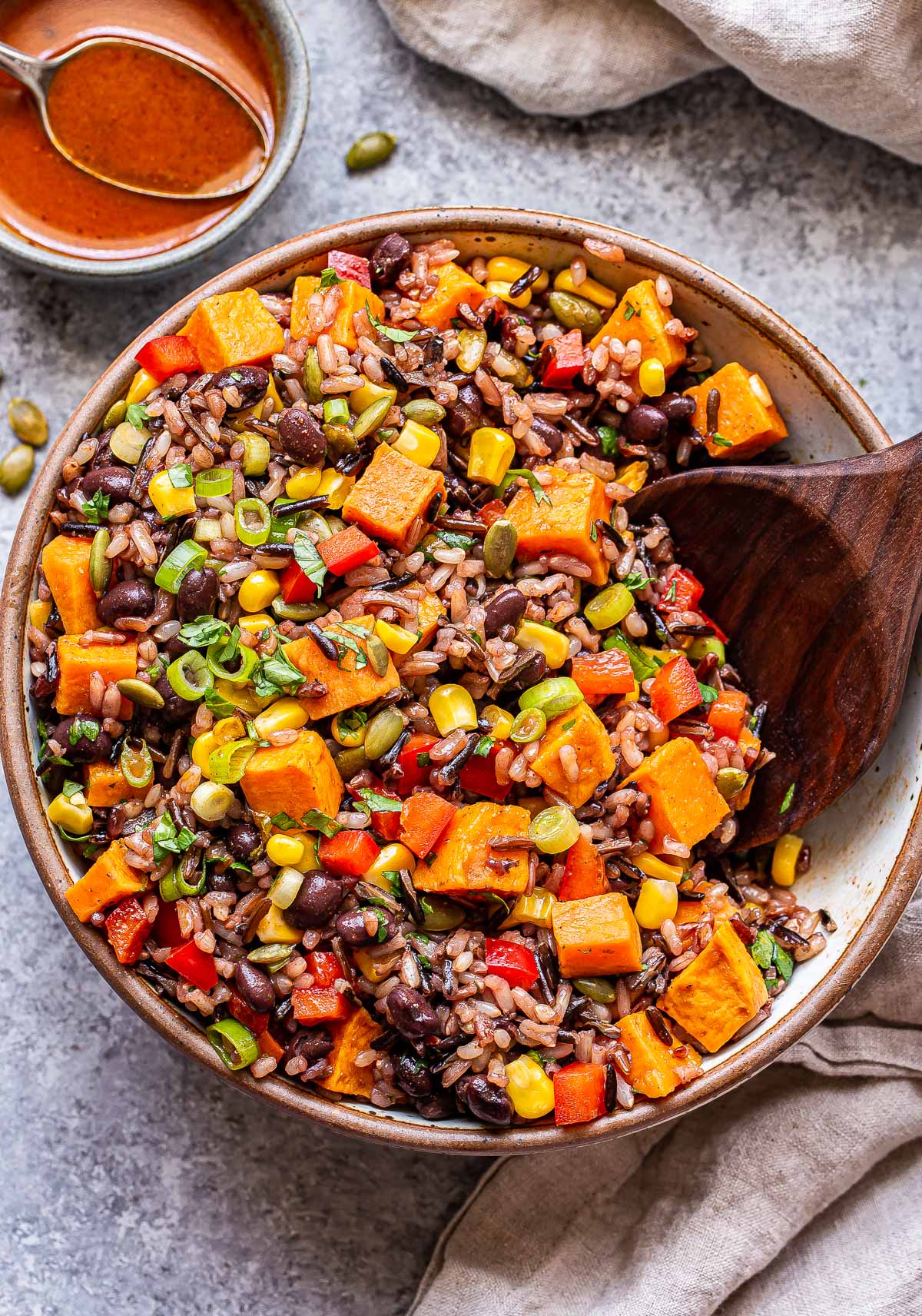 Southwest Sweet Potato Black Bean Wild Rice Salad Recipe Runner