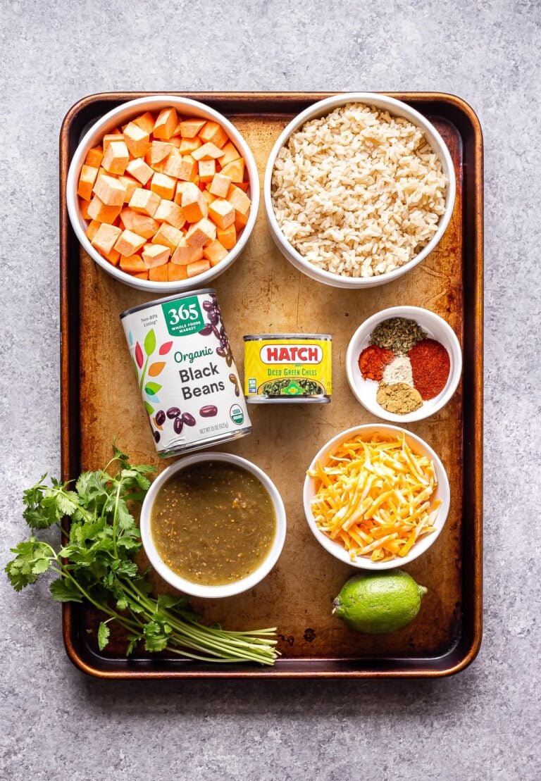 Southwest Sweet Potato Black Bean And Rice Skillet