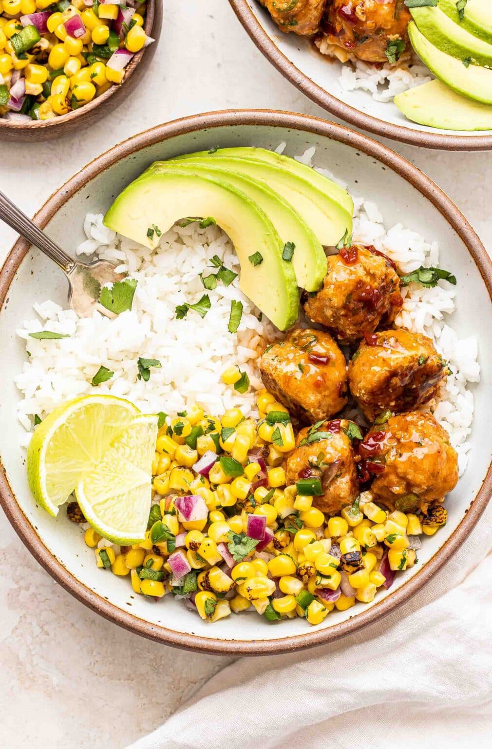 Honey Chipotle Meatball Bowls - Recipe Runner