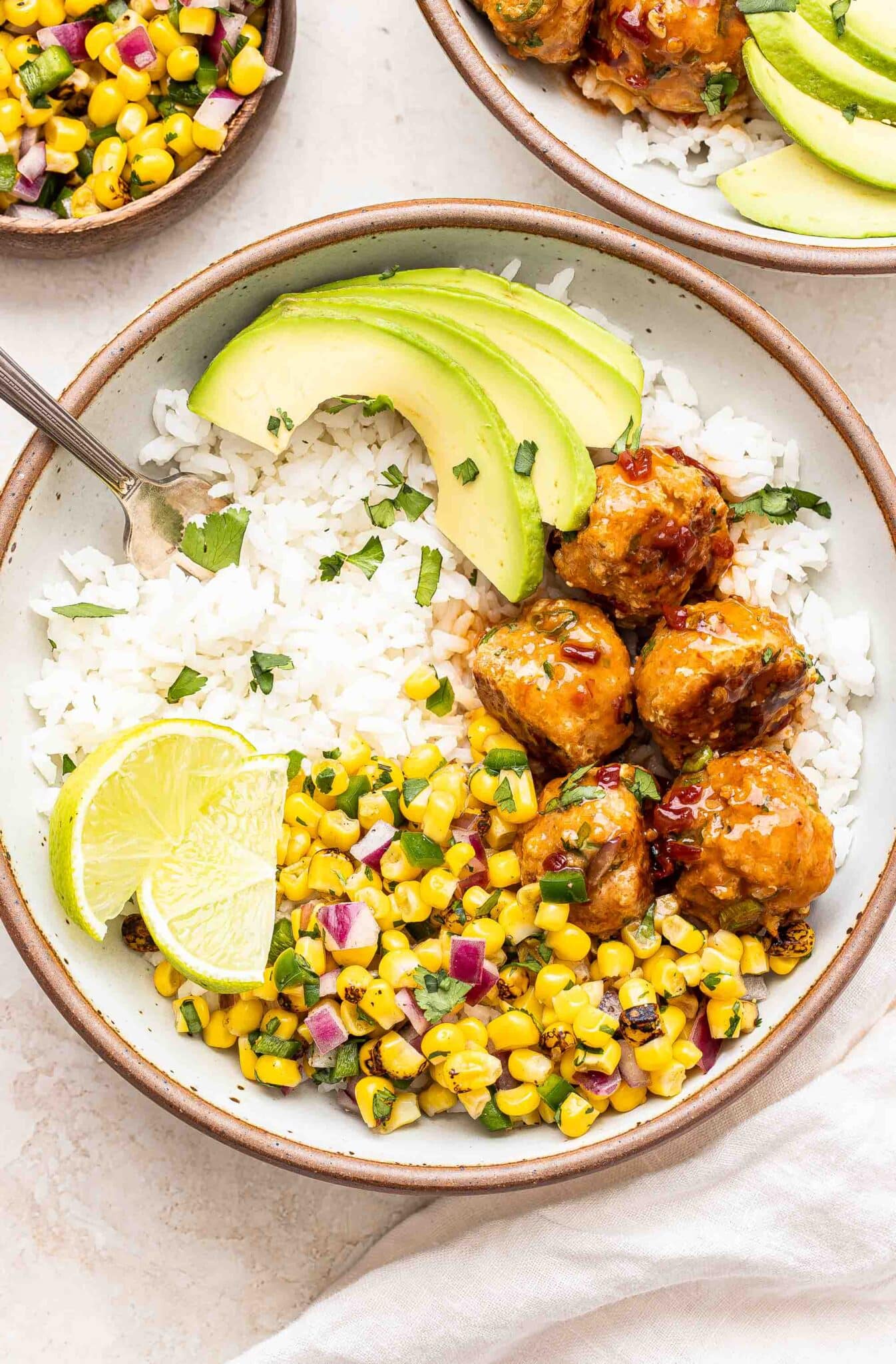 Honey Chipotle Meatball Bowls - Recipe Runner
