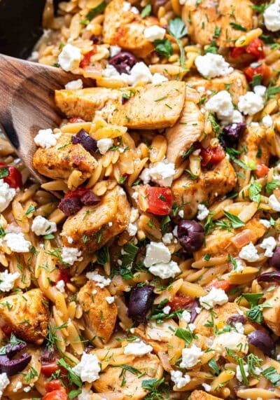 Greek Chicken Orzo - Recipe Runner