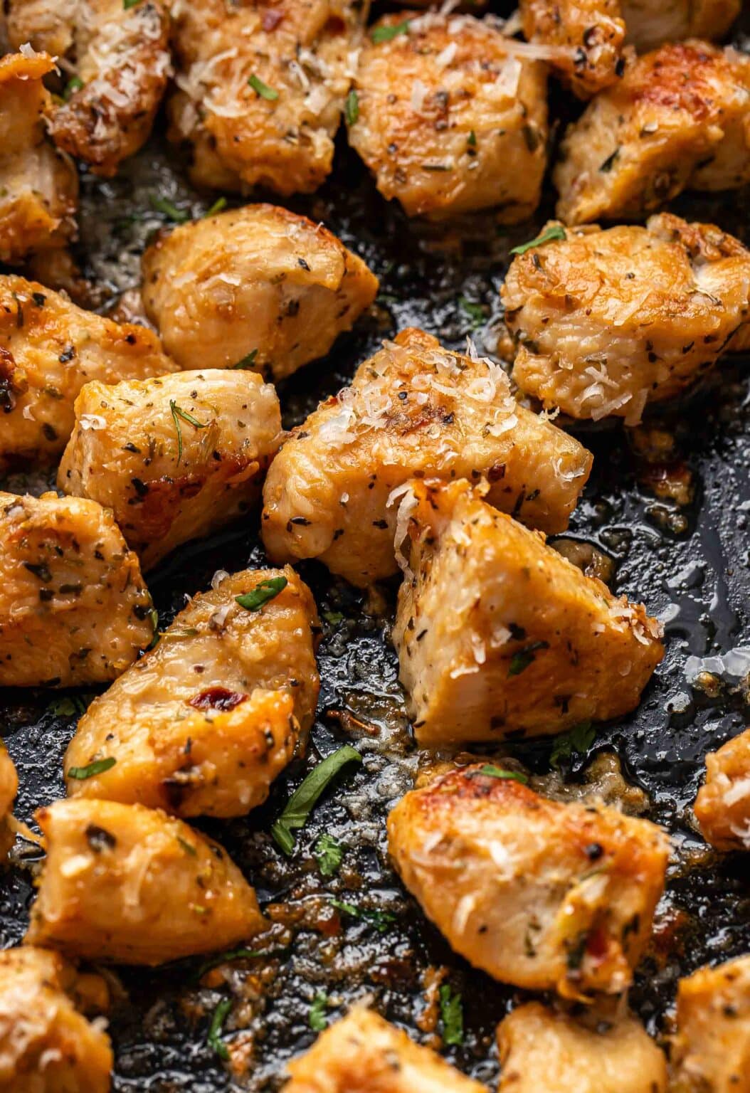 Garlic Parmesan Chicken Bites - Recipe Runner