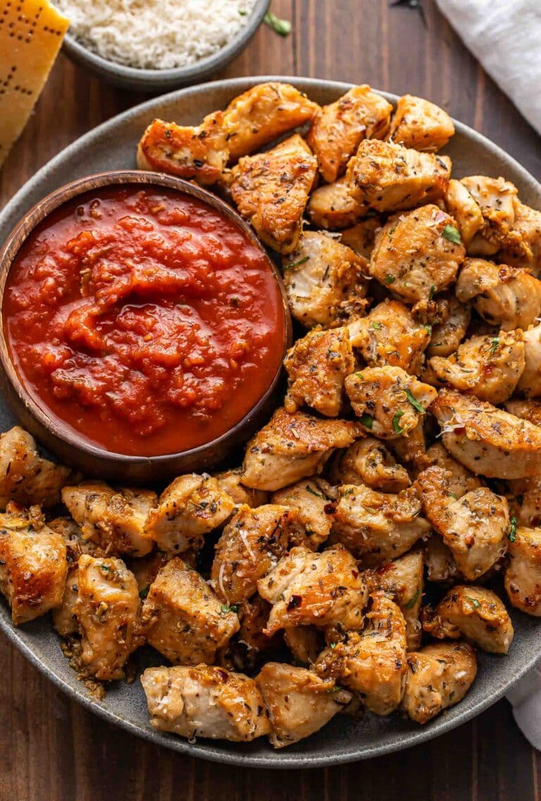 Garlic Parmesan Chicken Bites - Recipe Runner