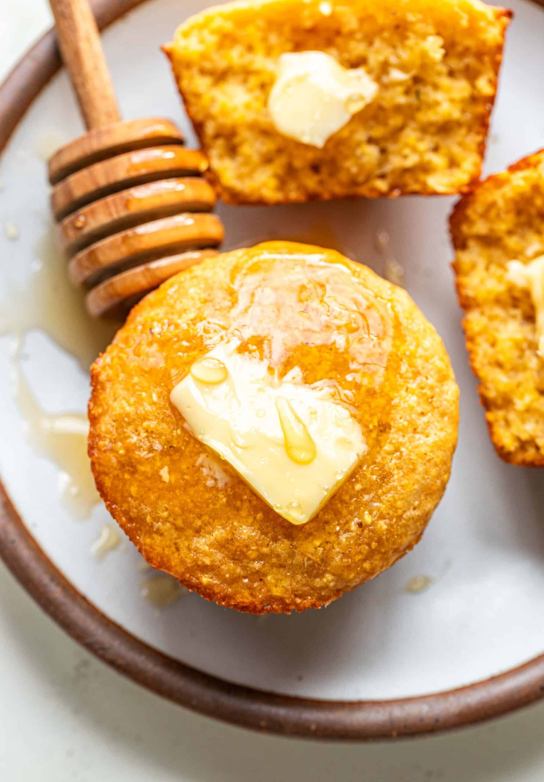 Honey Cornbread Muffins