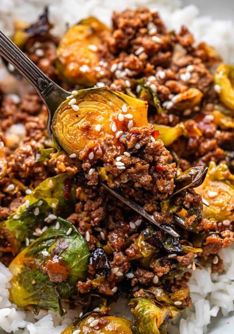 Ground Beef and Brussels Sprouts - Recipe Runner