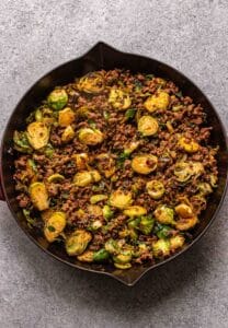Ground Beef and Brussels Sprouts - Recipe Runner