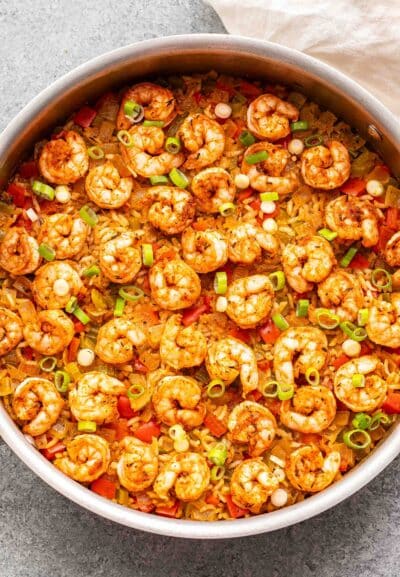 One Pan Cajun Shrimp and Rice