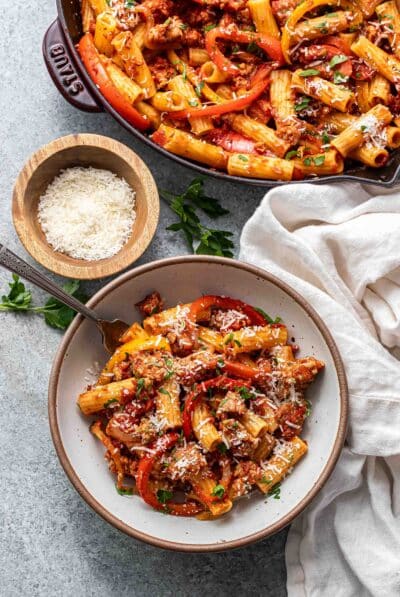 Sausage and Peppers Pasta - Recipe Runner