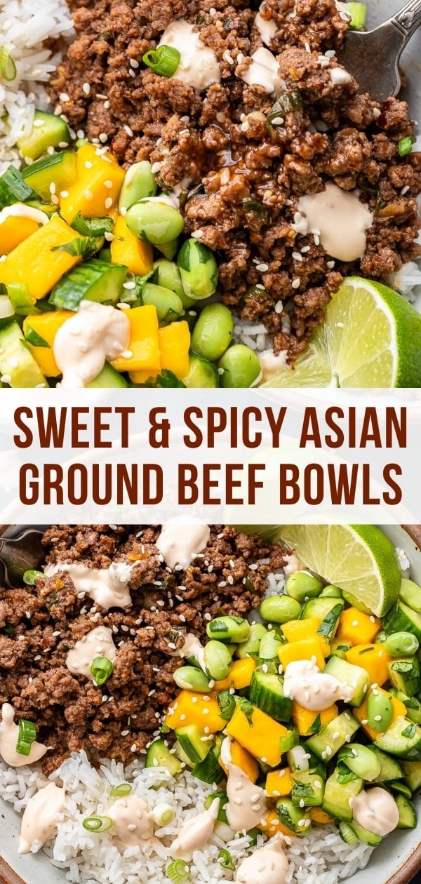 Sweet and Spicy Asian Beef Bowls